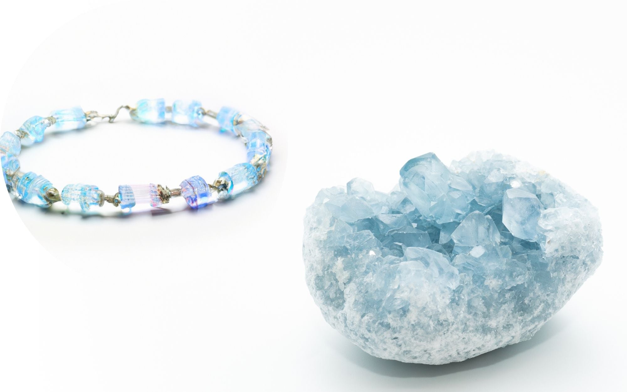 Celestite Bracelet: Meaning, Benefits, and Healing Properties – Buddha ...